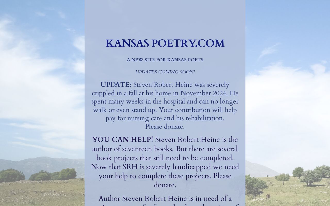 Kansas Poetry dot com.